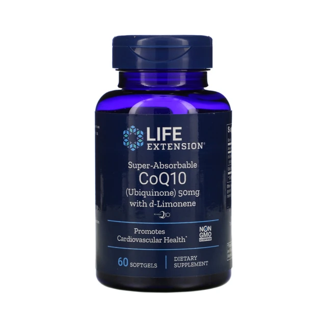 Life Extension Super Absorbable Co Q10 D Limonene 50mg 60softgels ...