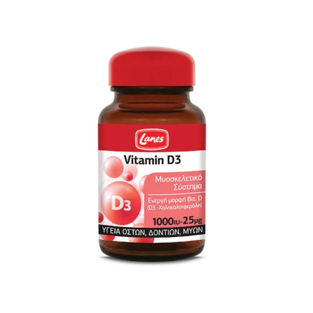 Lanes Vitamin D3 1000iu 60tabs | familypharmacy.gr